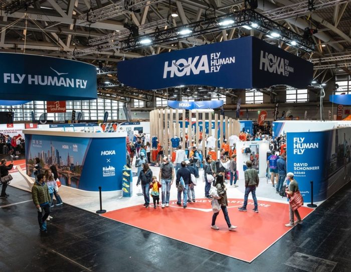 HOKA Exhibition Stand – Frankfurt Marathon 2022 | Extreme Group